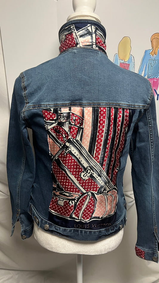 Designer Scarves on Denim Jacket – J.Coffey and Company